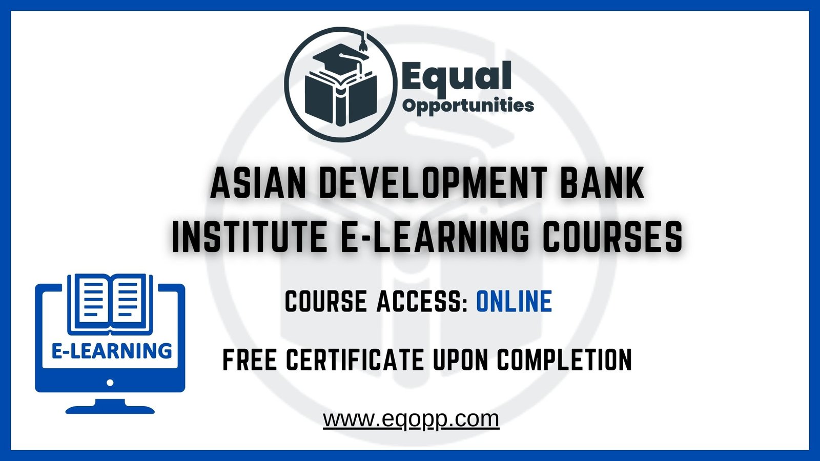 Asian Development Bank Institute E-Learning Courses