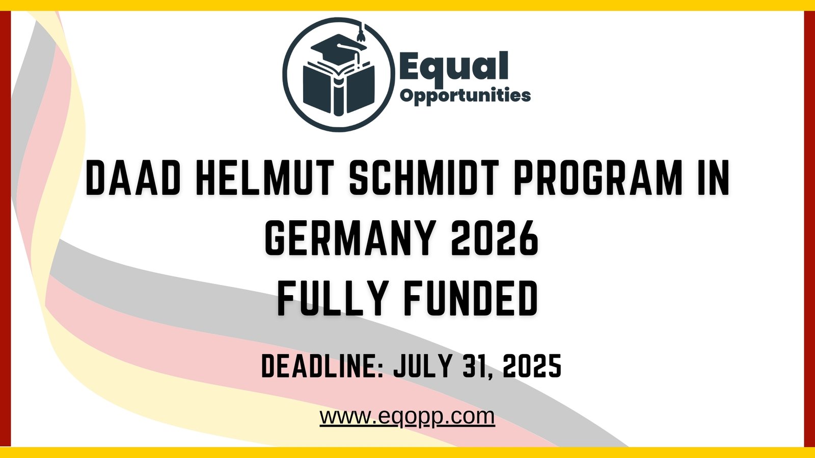 DAAD Helmut Schmidt Program in Germany 2026 | Fully Funded