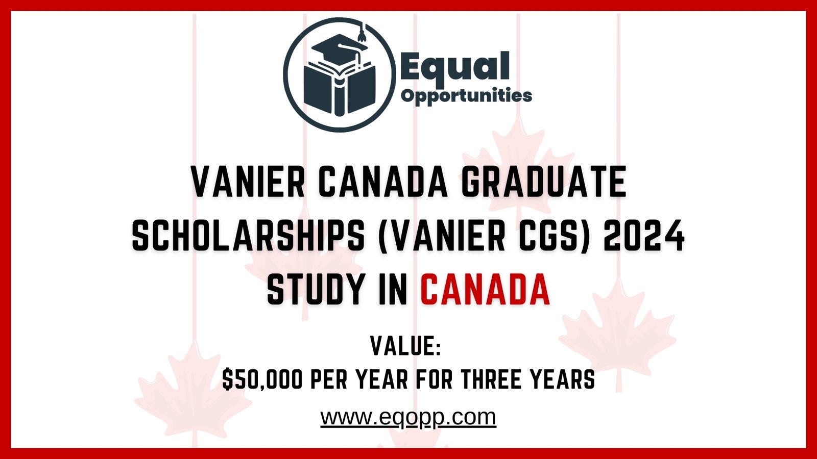Vanier Canada Graduate Scholarships