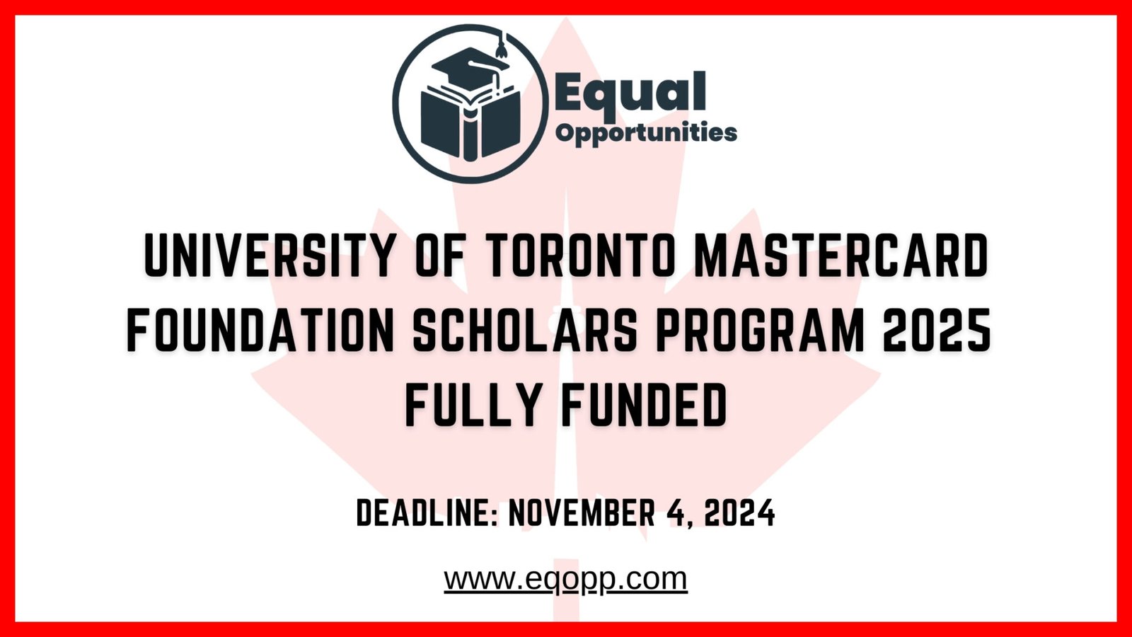 University of Toronto Mastercard Foundation Scholars Program