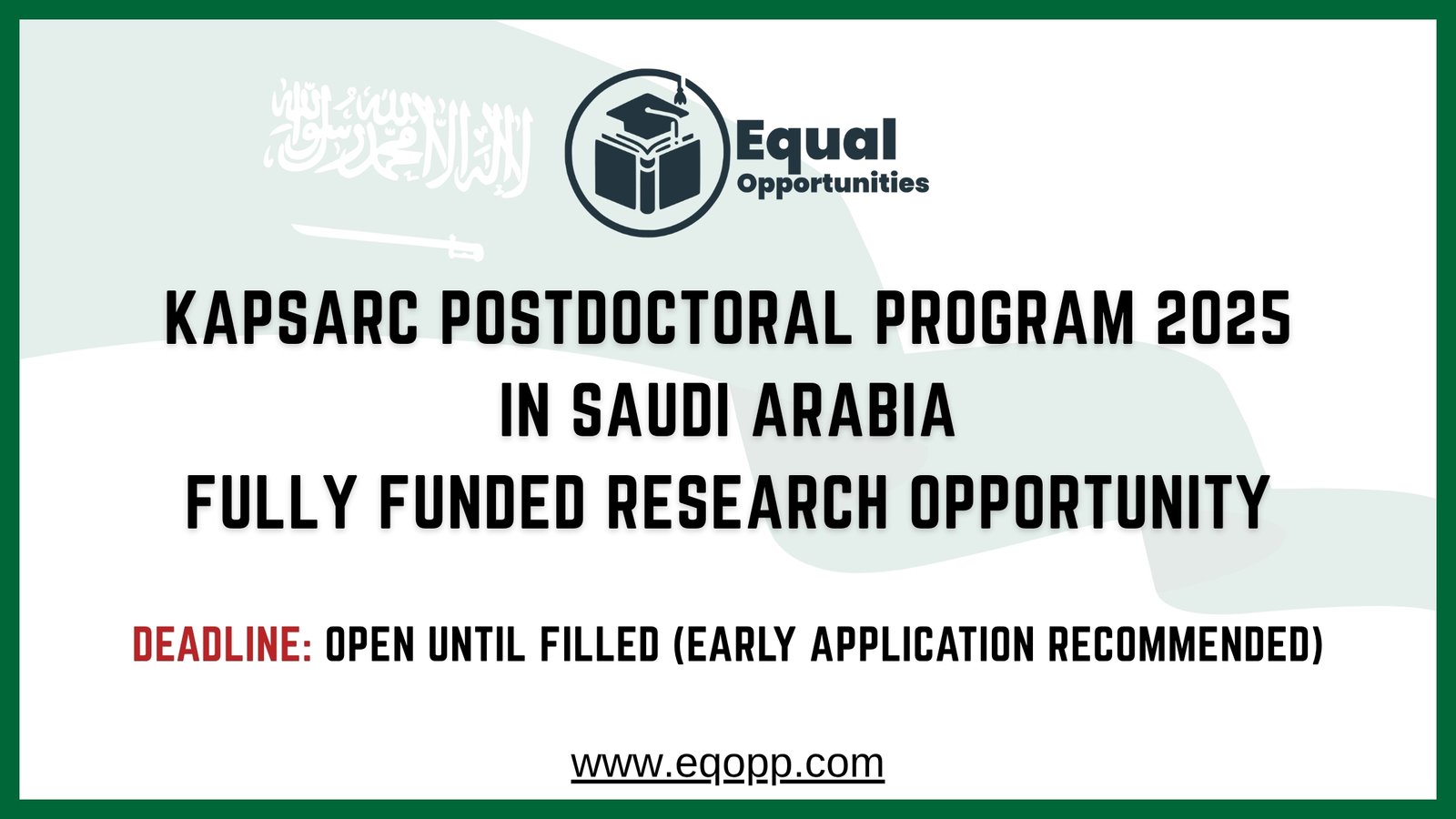 KAPSARC Postdoctoral Program 2025 Saudi Arabia | Fully Funded