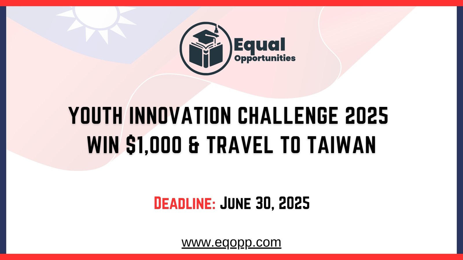 Youth Innovation Challenge 2025 | Win $1,000 & Travel to Taiwan